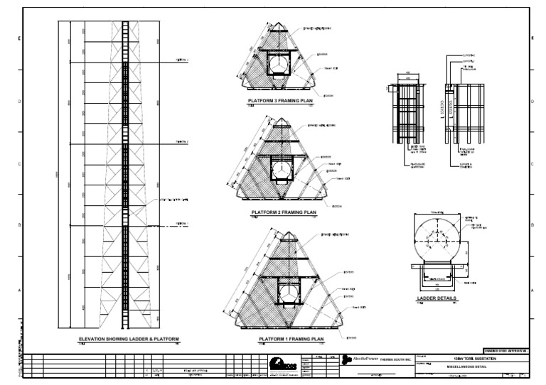 MERALCO Platform Framing Plans & Details | PDF