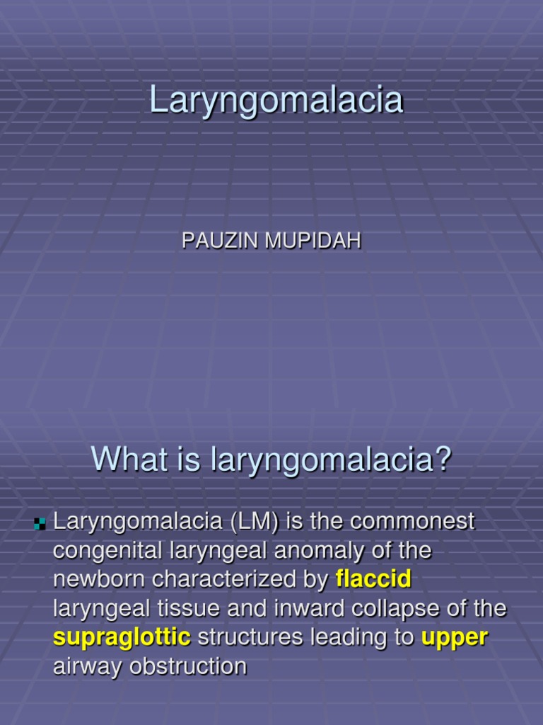 Understanding Laryngomalacia in Infants | PDF