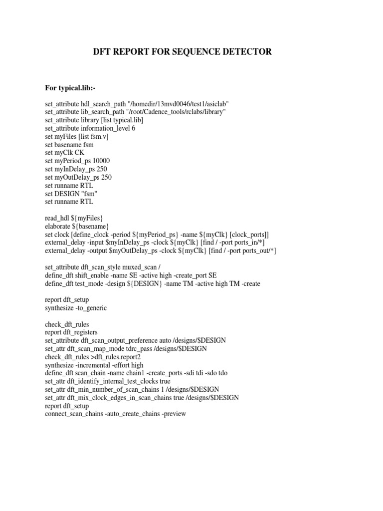 Dft Report | Areas Of Computer Science | Electrical Engineering