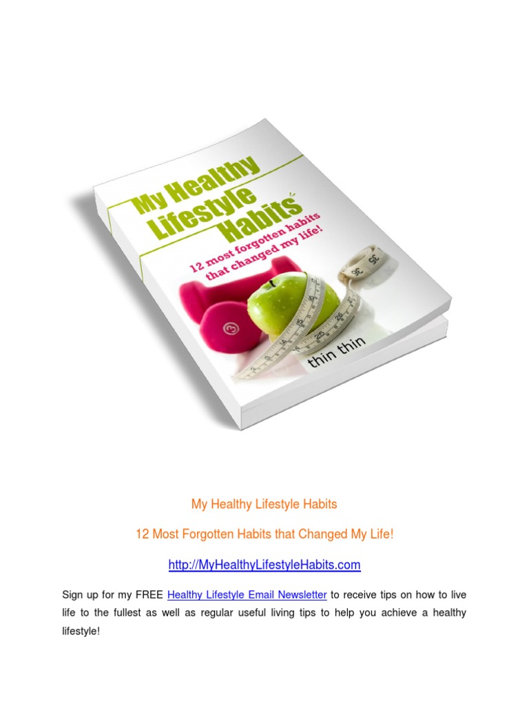 My Healthy Lifestyle Habits | PDF | Eating | Oral Hygiene