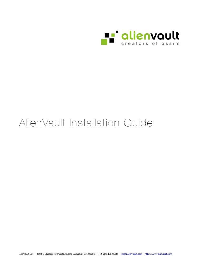 AlienVault Installation Guide 1.4 | PDF | Installation (Computer ...