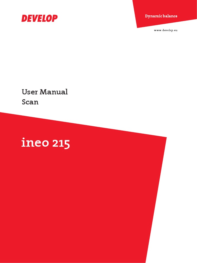 Ineo 215: User Manual Scan | PDF | Image Scanner | File Transfer Protocol