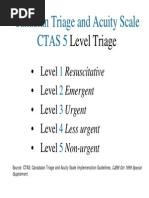 Canadian Triage Acuity Scale (CTAS) | PDF | Emergency Department | Pain