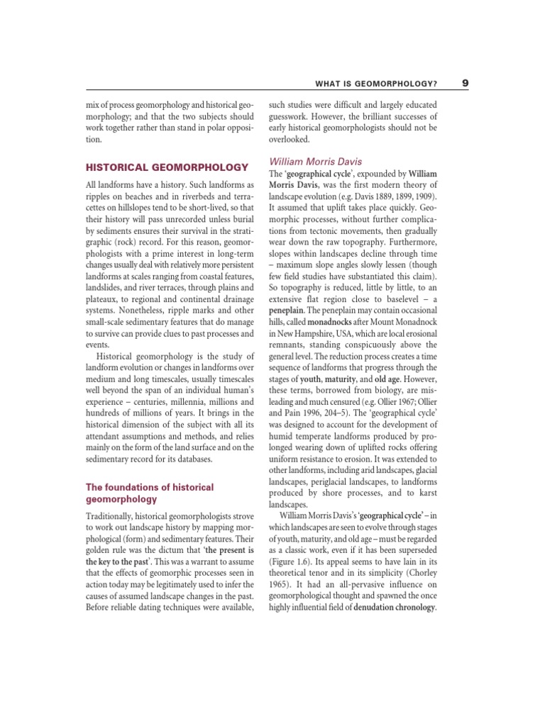 Historical Geomorphology | Download Free PDF | Geomorphology | Earth ...