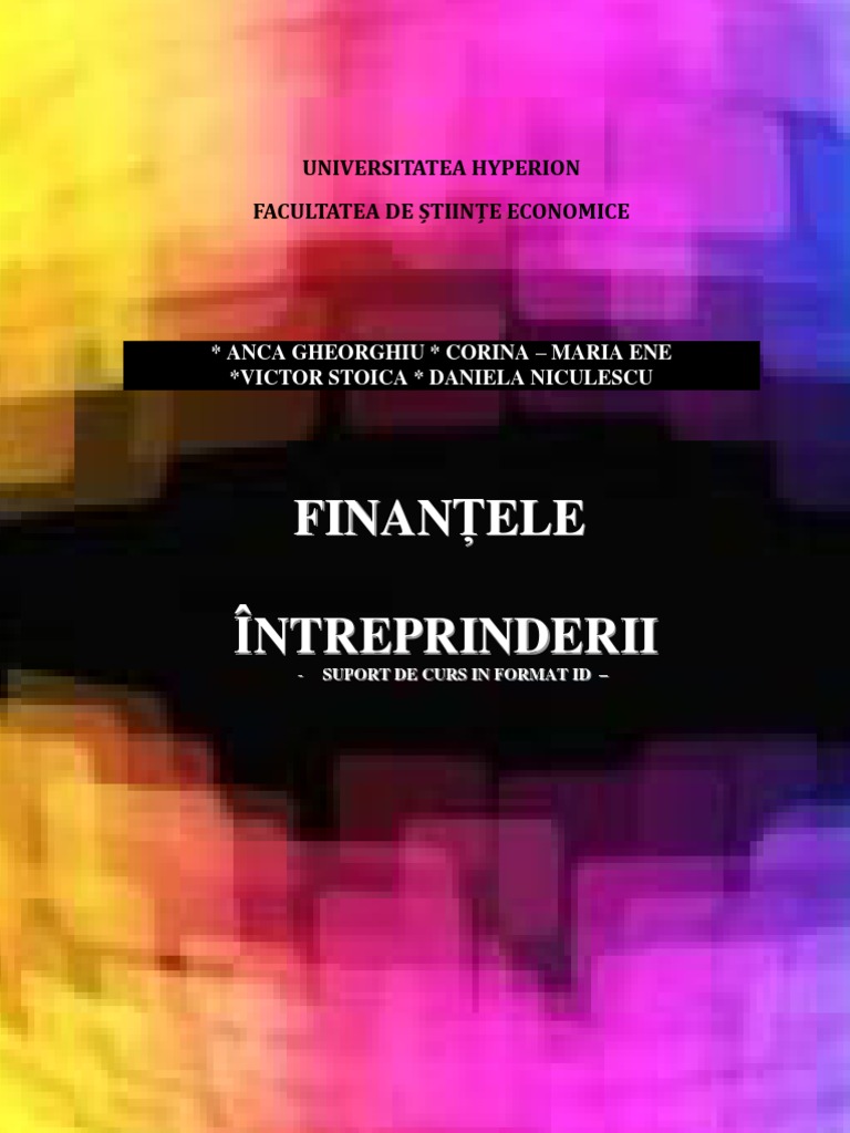 Finantele Intreprinderii | PDF