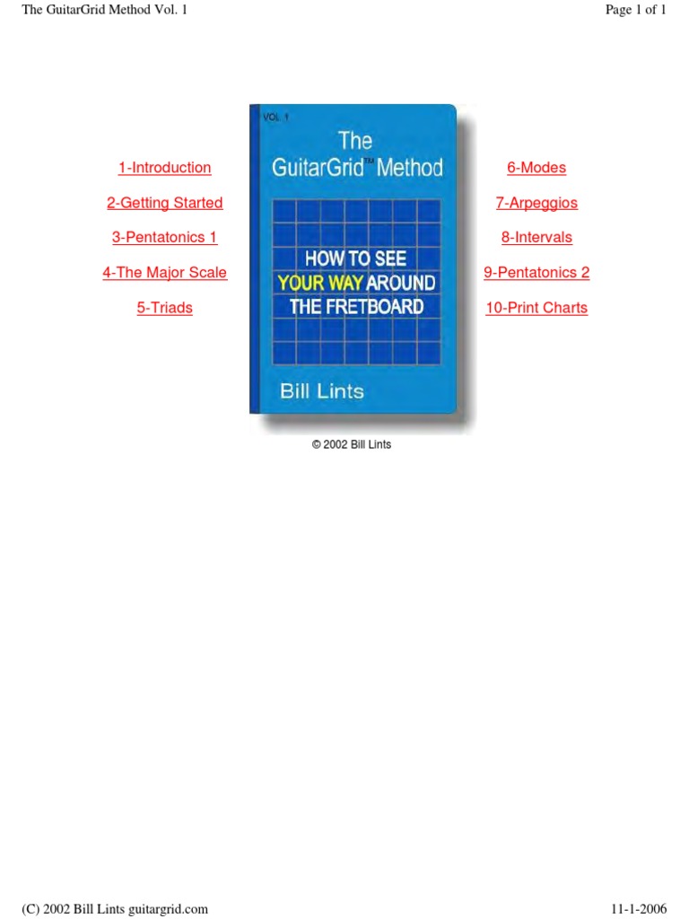 The Guitar Grid Method - Bill Lints | PDF | Mode (Music) | Guitars