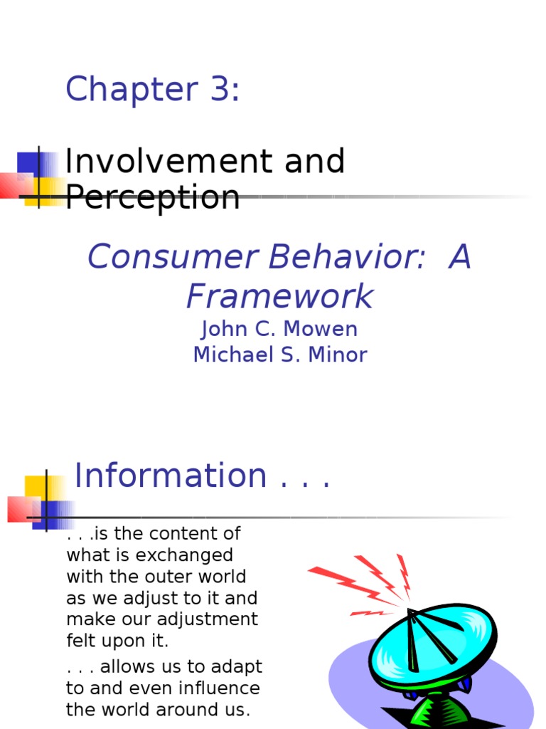Consumer Behavior PP Chapter 3 | PDF | Perception | Attention