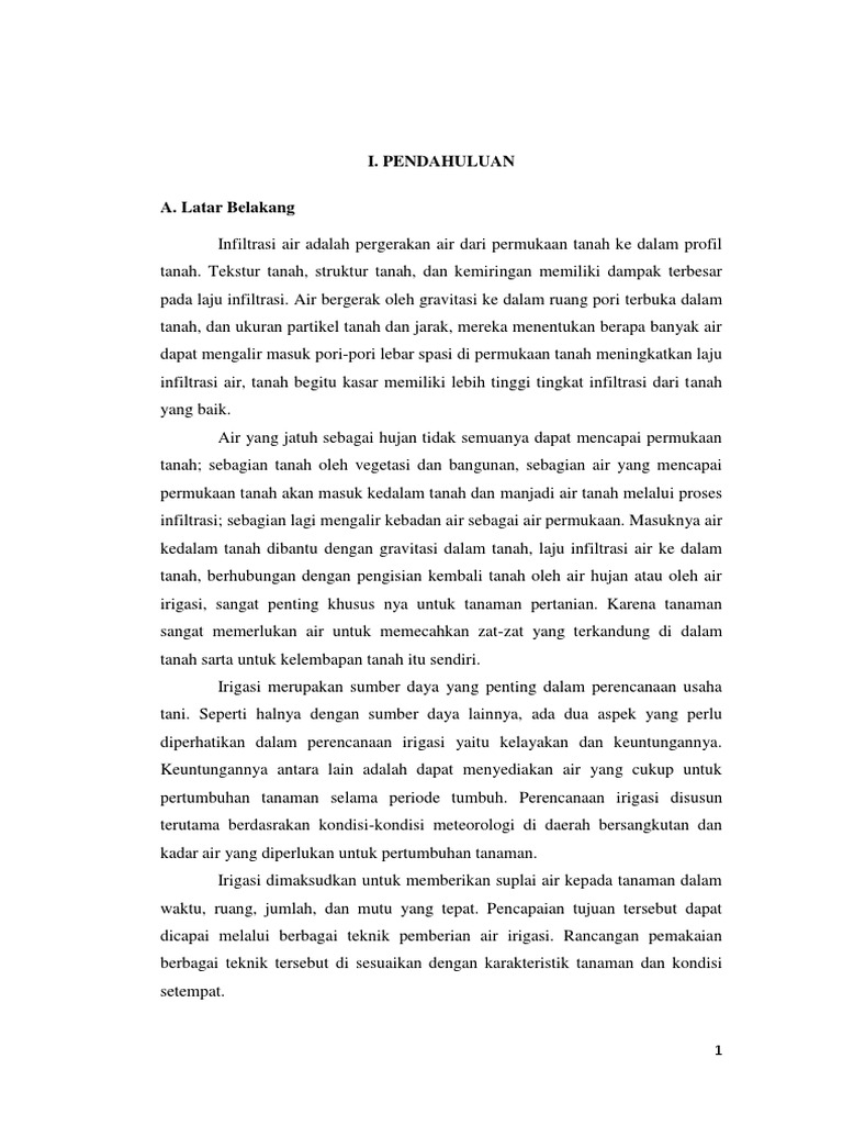 Hubungan Infiltrasi Dan Air Tanah | PDF
