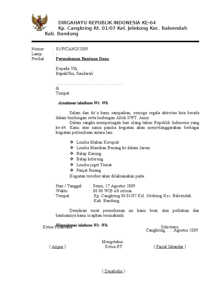 Proposal Agustusan | PDF