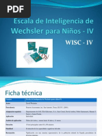 Ficha Técnica Wisc | PDF | Escala de inteligencia para adultos de ...