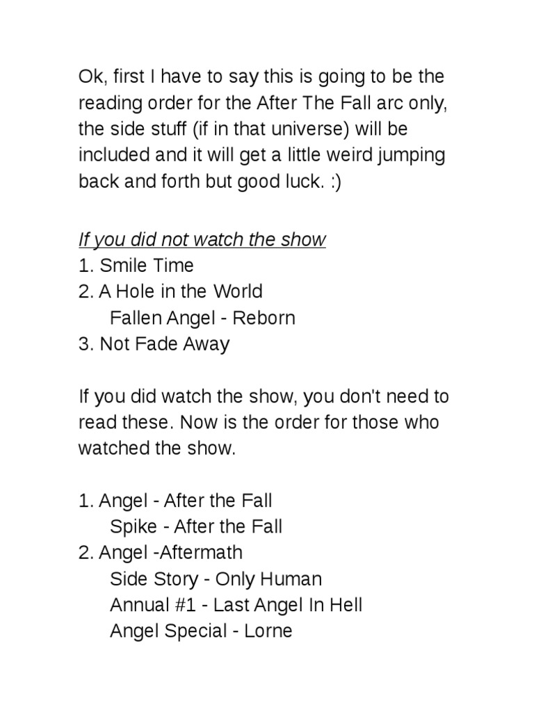 Reading Order | PDF
