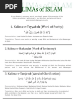 5 Kalimas | PDF | Allah | Islamic Belief And Doctrine