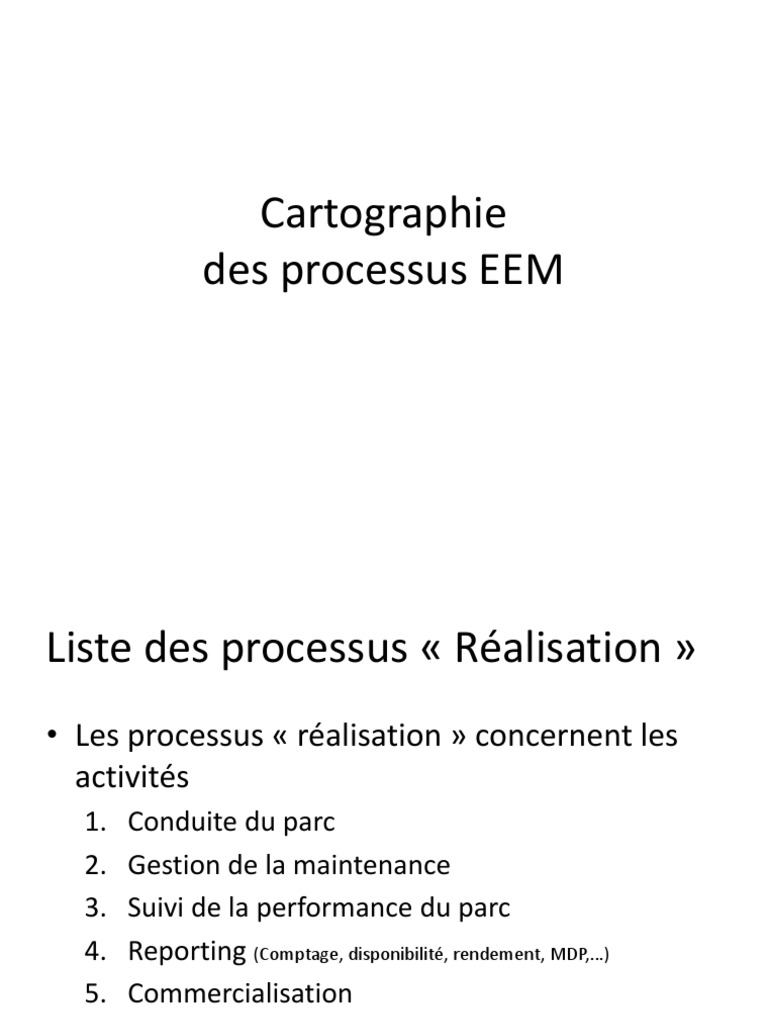 Cartographie Des Processus | PDF