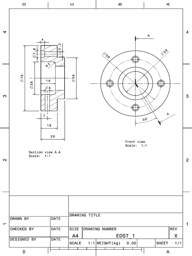 CATIA V5 Practice Models For Parametric Conversion (Isometric) | PDF ...
