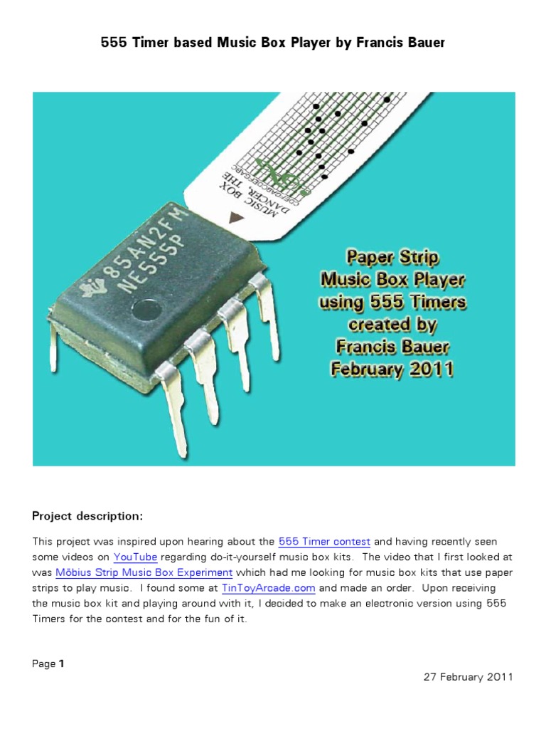 Music Box Player Project | PDF | Amplifier | Resistor