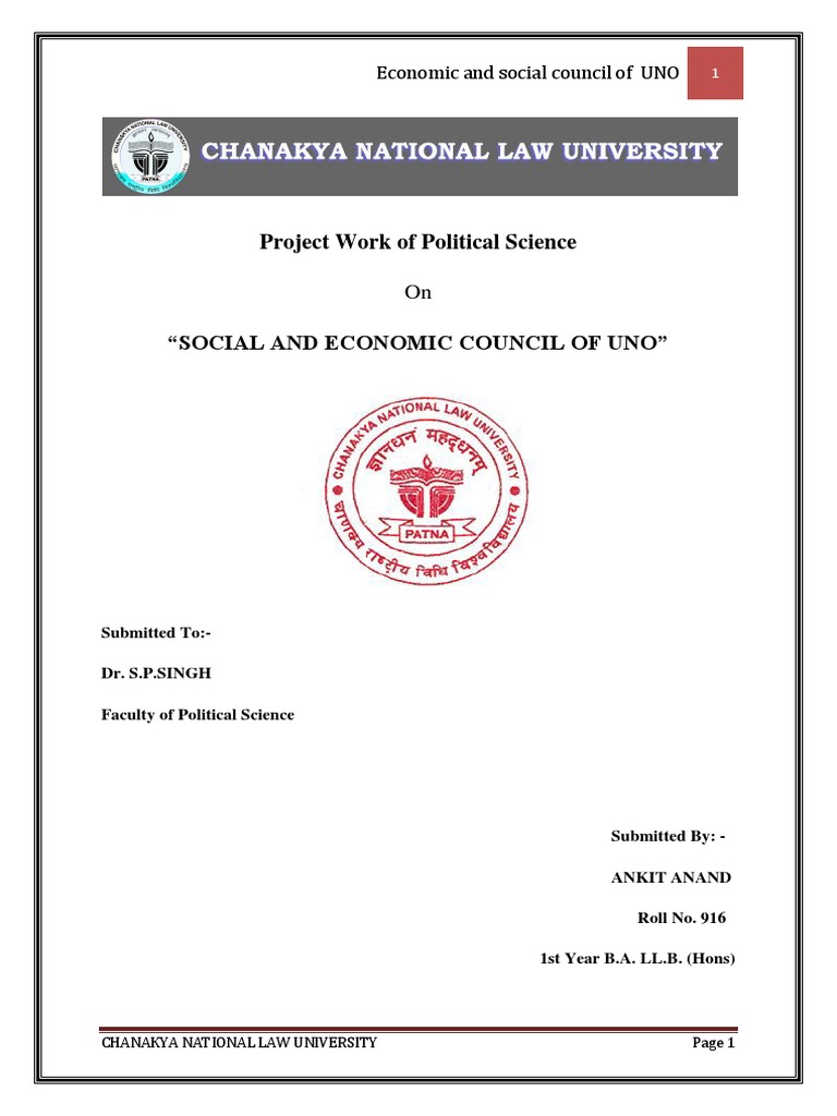 Project Work of Political Science | PDF | United Nations ...