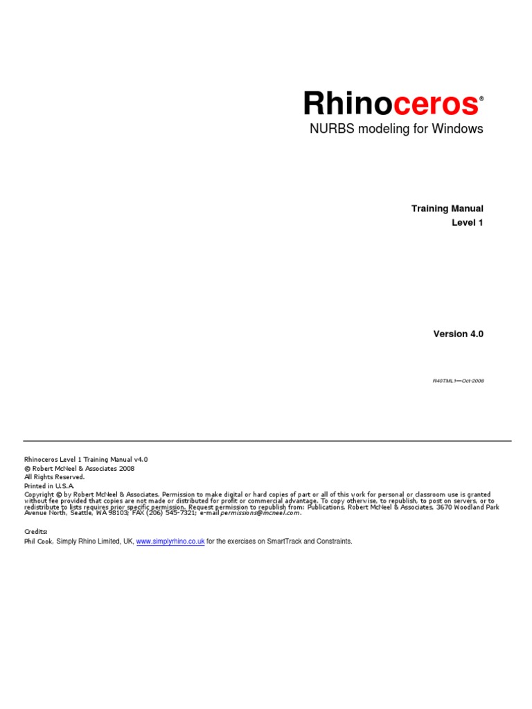 Rhino Level 1 v4 | PDF | Button (Computing) | Graphical User Interfaces