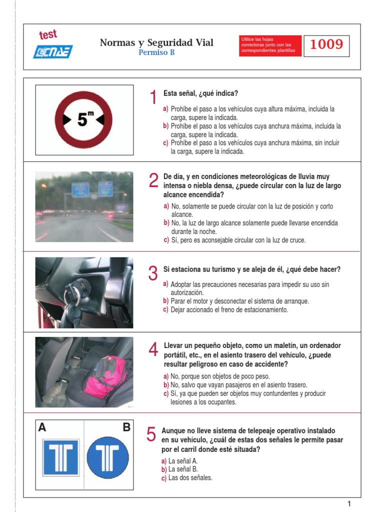 Test 7 | PDF | Semáforo | Peatonal