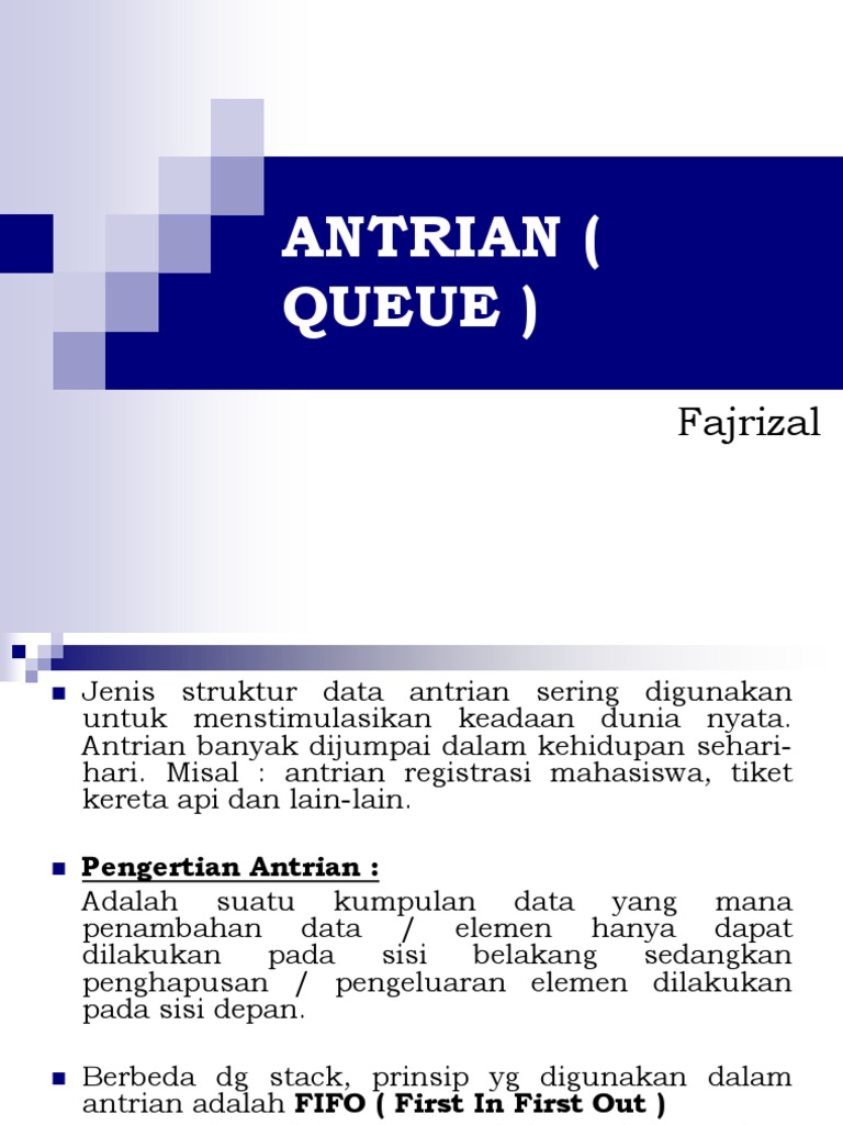 1 5 Antrian Queue | PDF