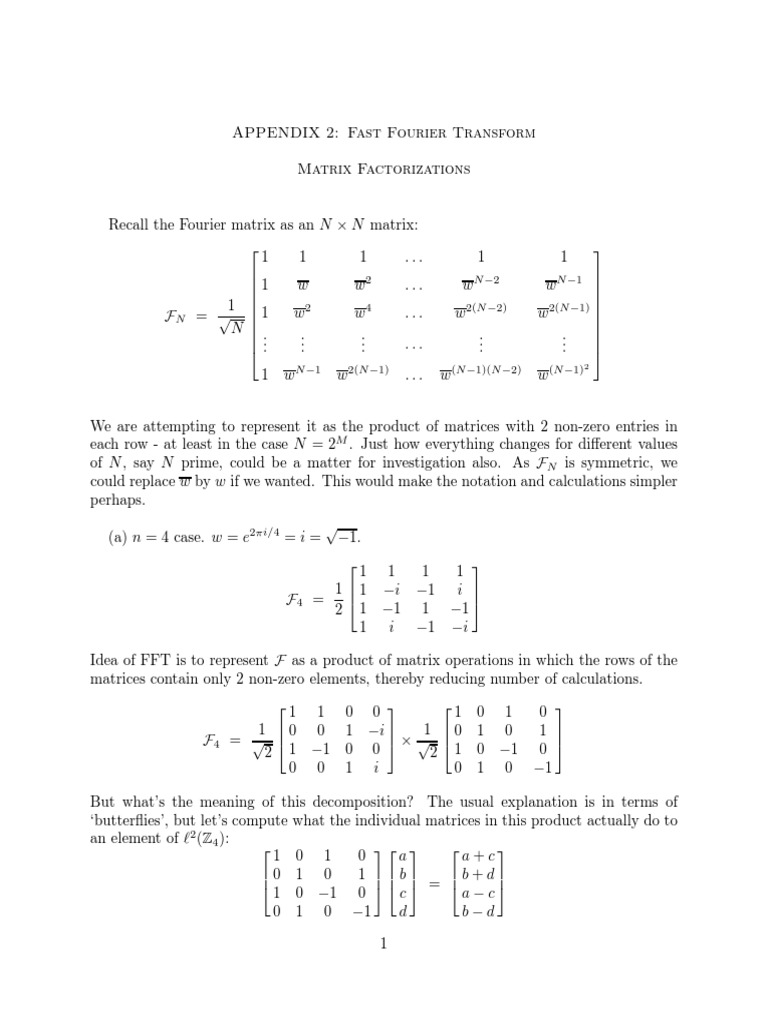 REUNew App 2 Sum 06 | PDF | Square Root | Fast Fourier Transform