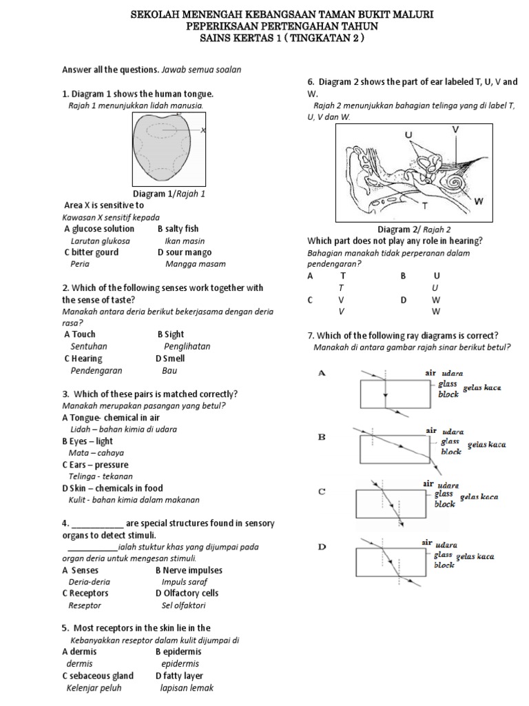 Science Form 2 | PDF