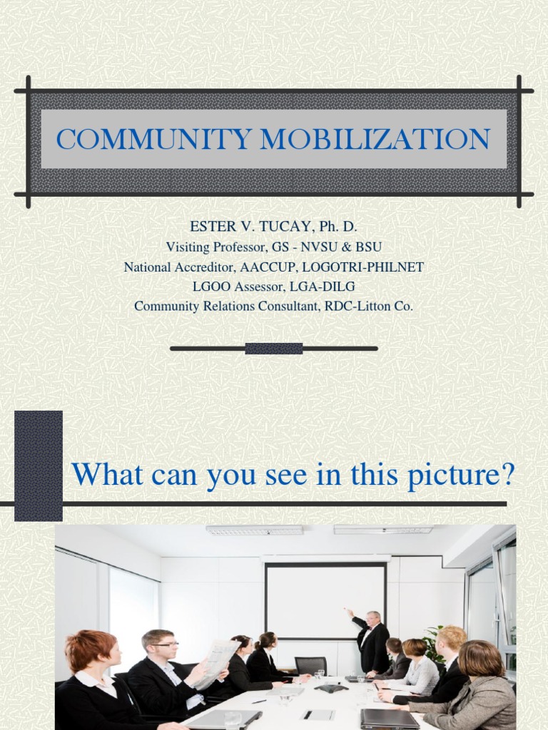 Community Mobilization | PDF | Community | Capacity Building