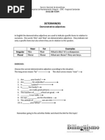 Adjetivos Demostrativos | PDF | English Language | Semantic Units