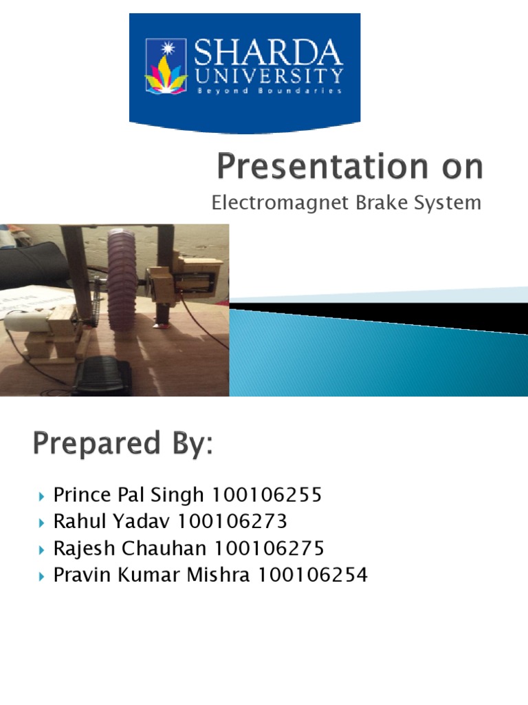 Electromagnetic Brake System | PDF | Brake | Mechanical Engineering