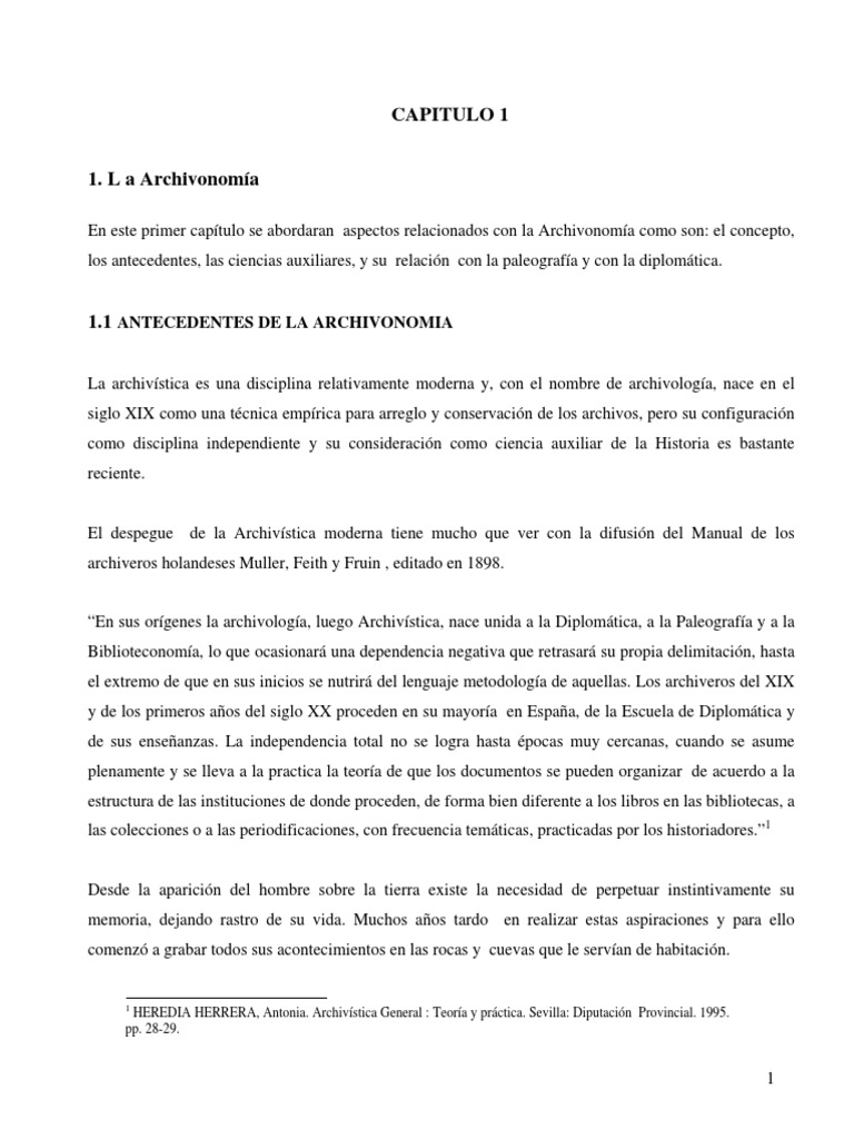 La evolución de la Archivonomía: De un viejo oficio a una disciplina ...
