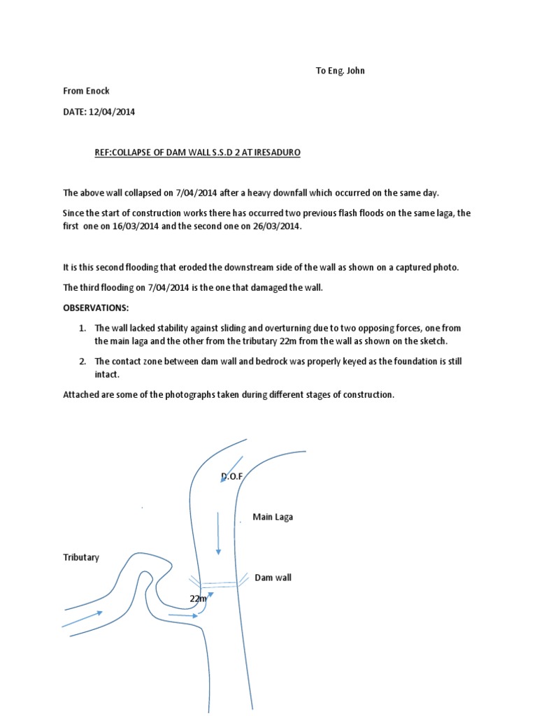 Dam Wall Collapse Analysis Report | PDF | Art | Science & Mathematics