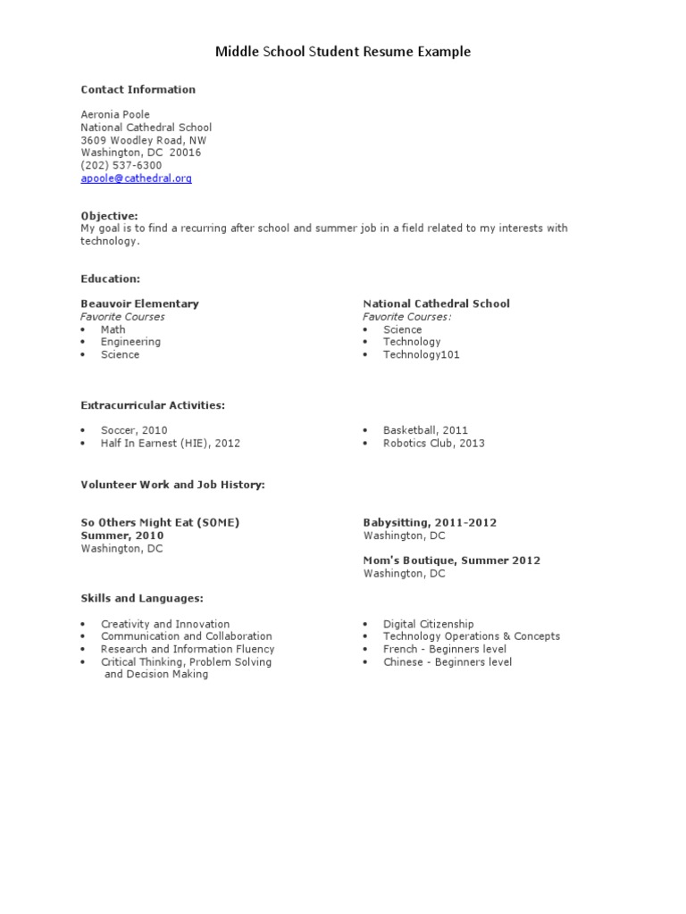 Sample Student Resume For Portfolio | PDF | Career & Growth | Computers