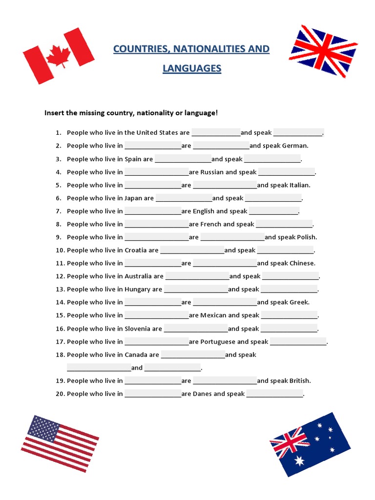 Geography Quiz: Fill in the Blanks | PDF
