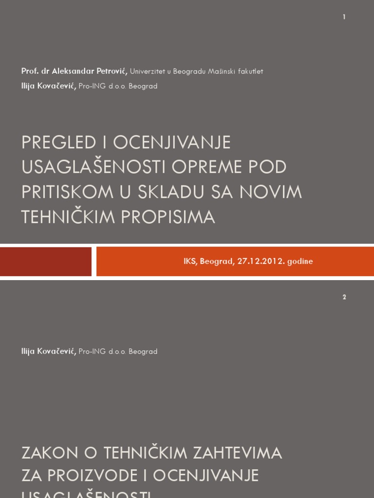 Pregled IOcenjivanje Usaglasenosti Opreme | PDF