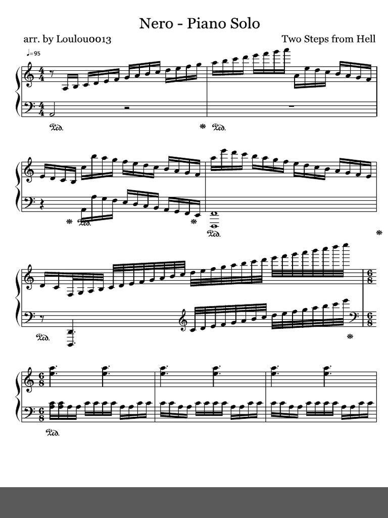 Nero Piano Solo Two Steps From Hell | PDF | Entertainment (General)