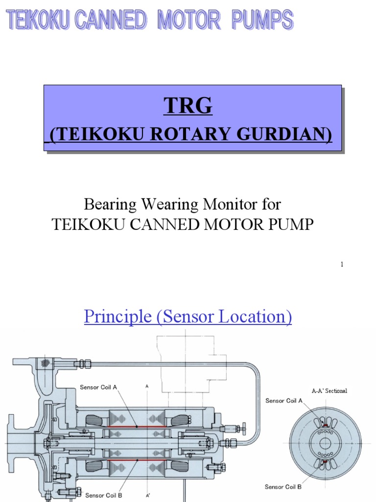 (Teikoku Rotary Gurdian) : Bearing Wearing Monitor For Teikoku Canned ...