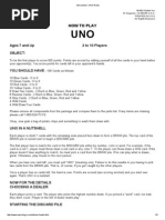 UNO INFINITY RULE | PDF | Card Games | Consumer Goods