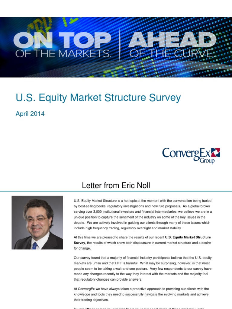 ConvergEX NEW Market Structure Survey | PDF | Stock Market | Limited ...