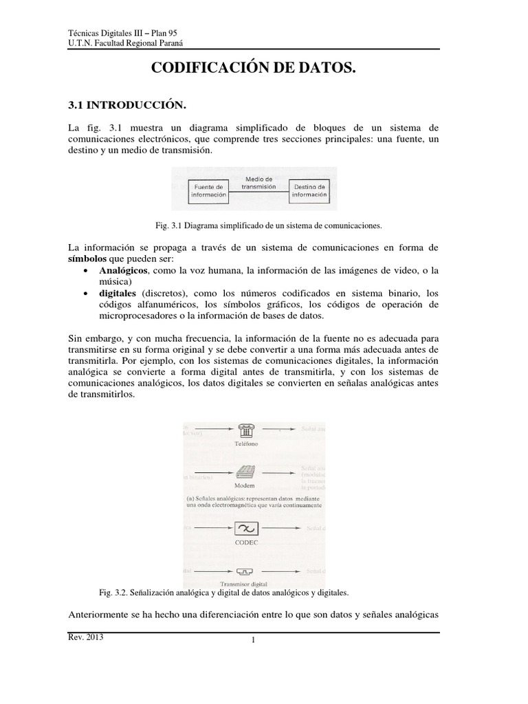 03-03 - Codificacion de Datos | Descargar gratis PDF ...