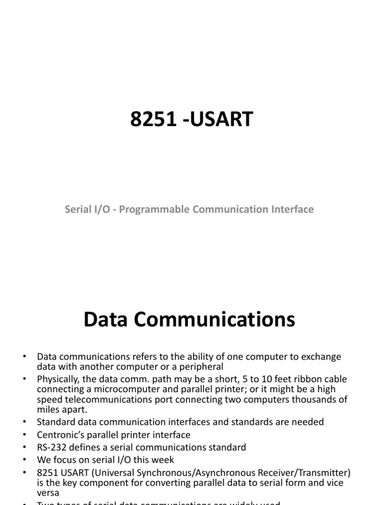 8251 - Usart | PDF