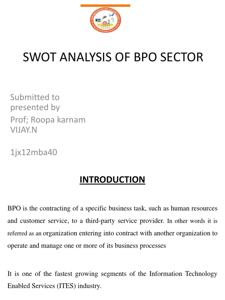 Bpo Swot | PDF | Business Process Outsourcing | Outsourcing