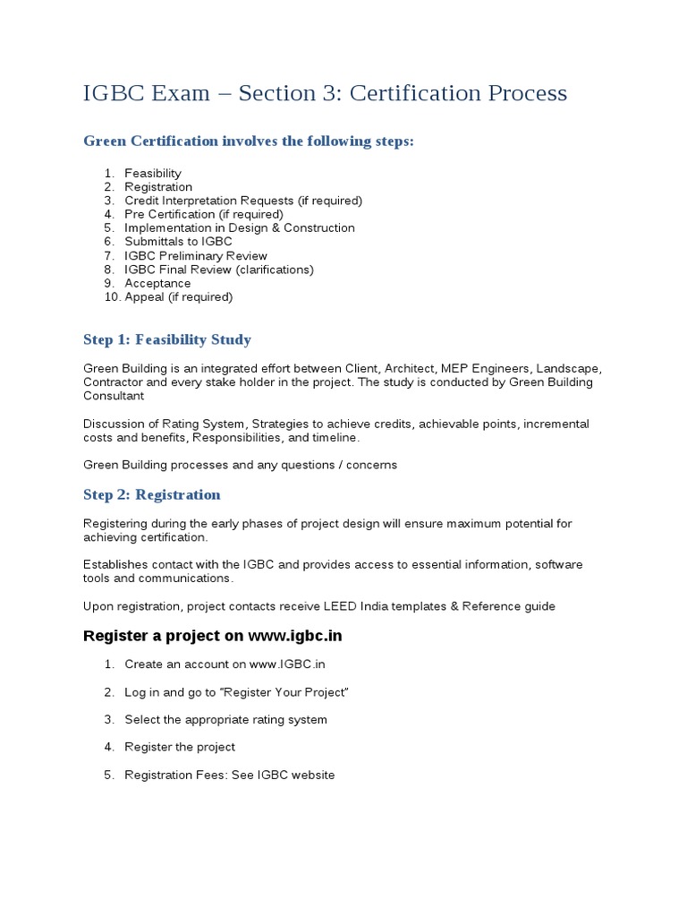 IGBC Process | PDF | Government | Business
