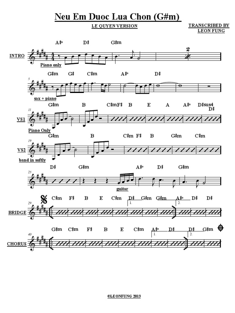 Neu em Duoc Lua Chon G M Le Quyen Version | PDF