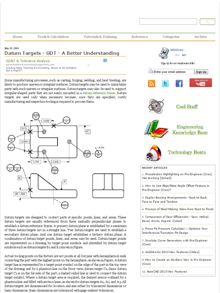 Datum Targets - GDT - A Better Understanding | Gear | Mechanical ...
