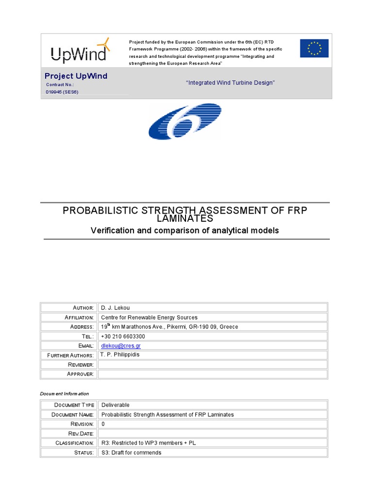 FRP Strength Probability | PDF | Reliability Engineering | Probability ...