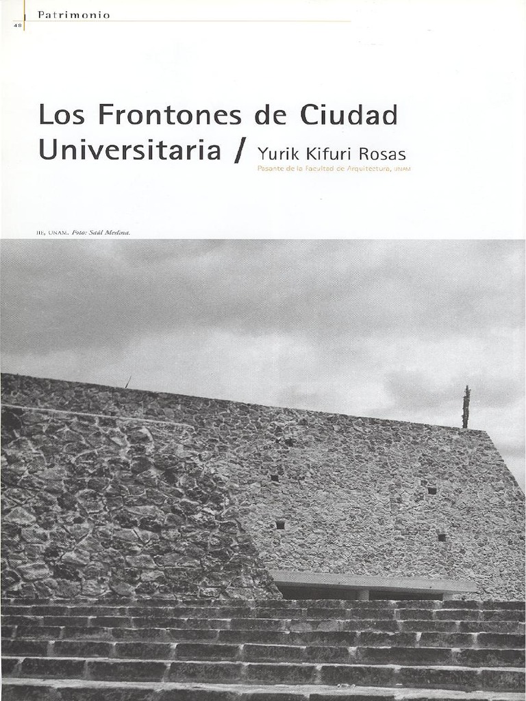 Yurik Kifuri Los Frontones de CU | PDF