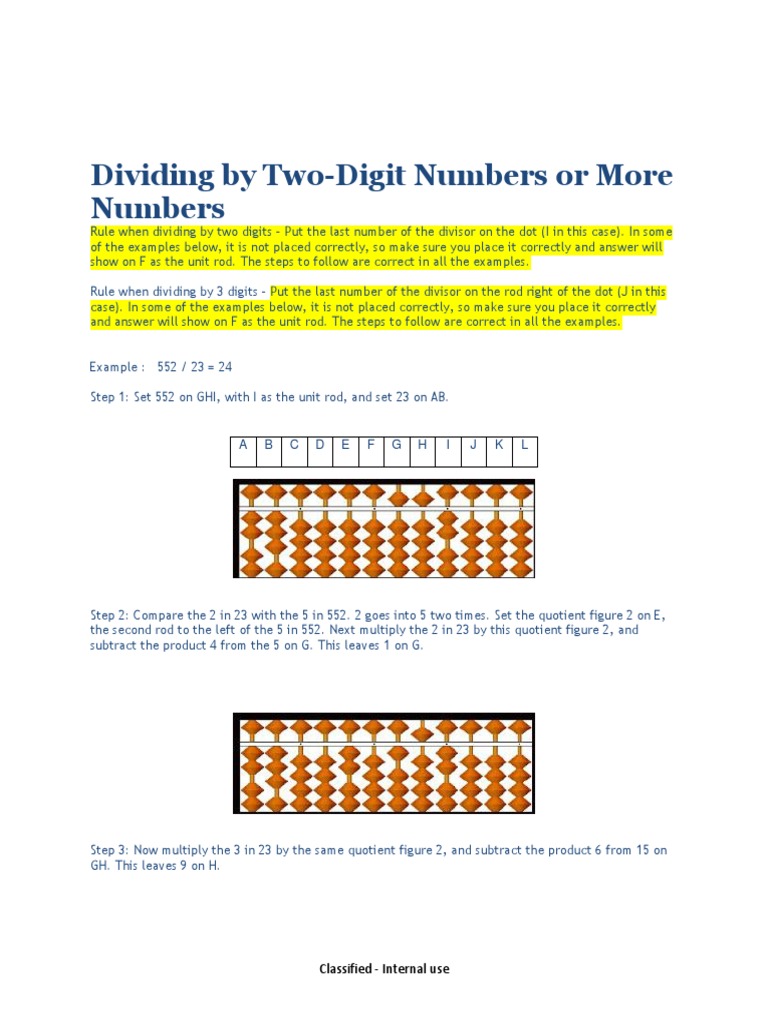 Dividing by 2 and 3 Digits | PDF | Division (Mathematics ...