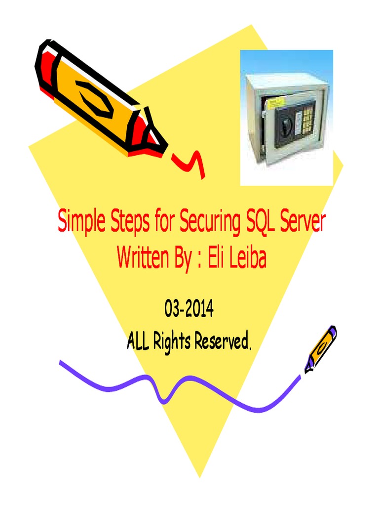 Simple Steps For Securing Sql Server Pdf Microsoft Sql Server Databases