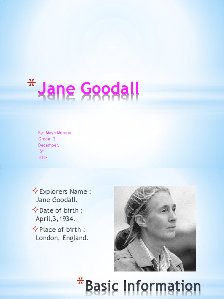 Jane Goodall | PDF