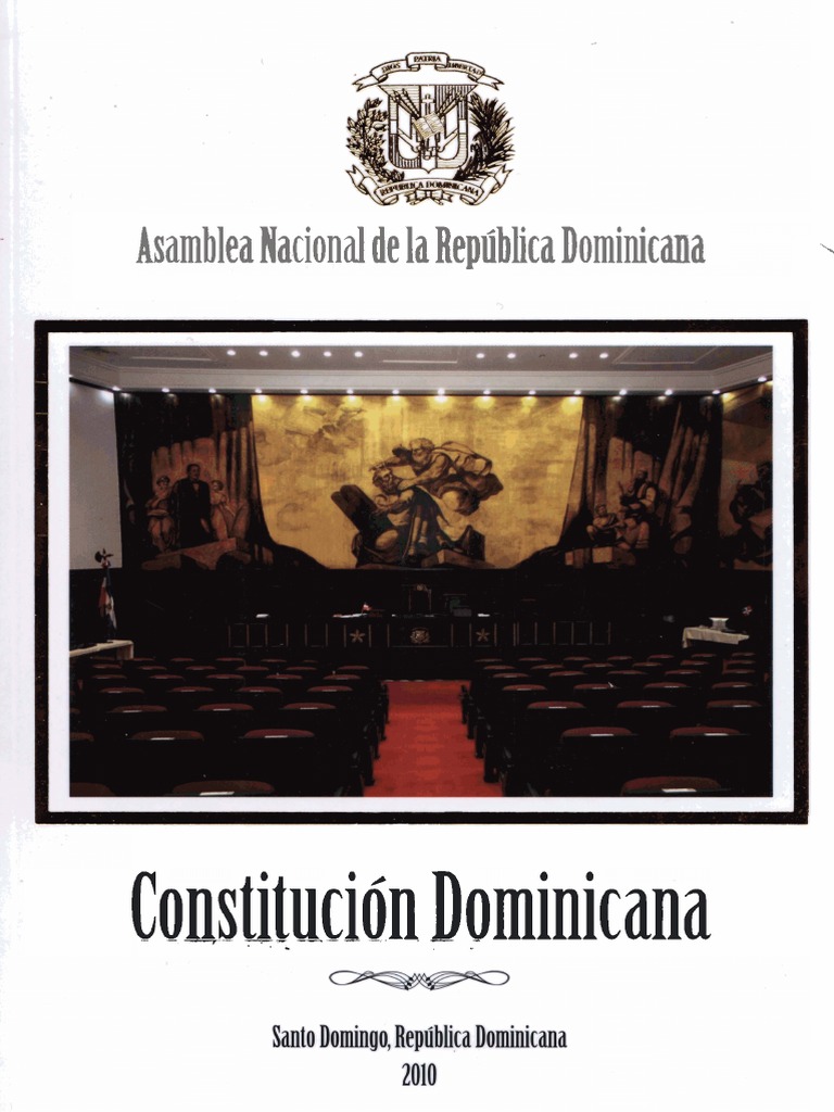 Constitución Política de La República Dominicana | PDF | República ...