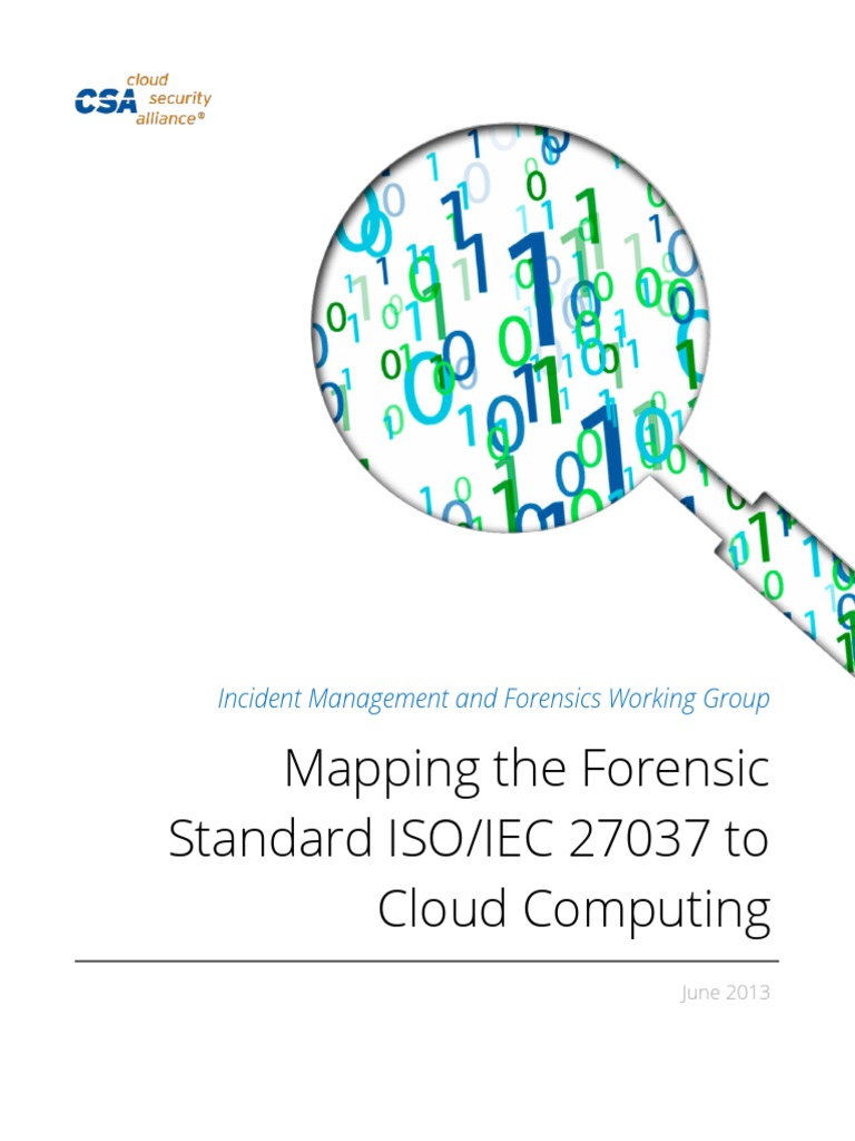 Mapping The Forensic Standard ISO IEC 27037 To Cloud Computing | PDF ...